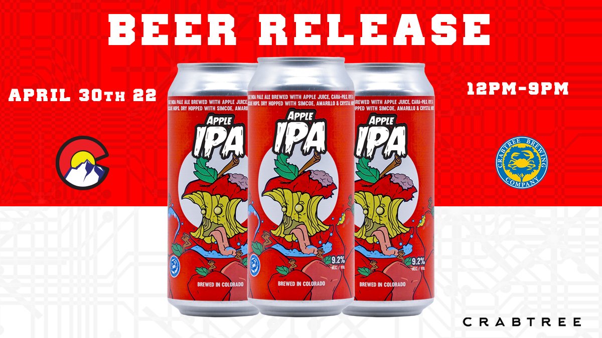 Apple IPA Beer Release! – Crabtree Brewing Company